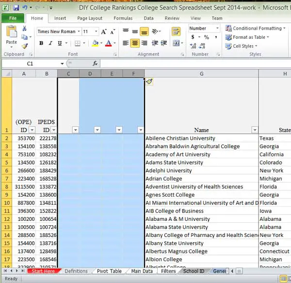 A screen shot of a spreadsheet in microsoft excel. – Do It Yourself ...