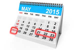 A calendar with the date may 2015 marked on it. – Do It Yourself ...